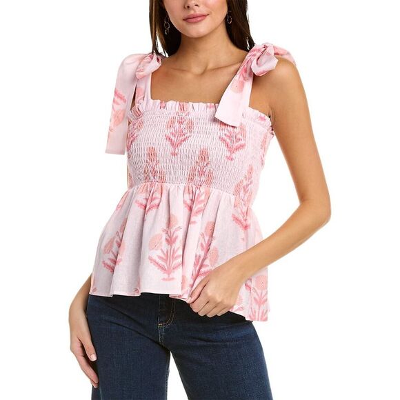 Kathleen Maeve | Tops | Kathleen Maeve Emily Linenblend Top | Poshmark